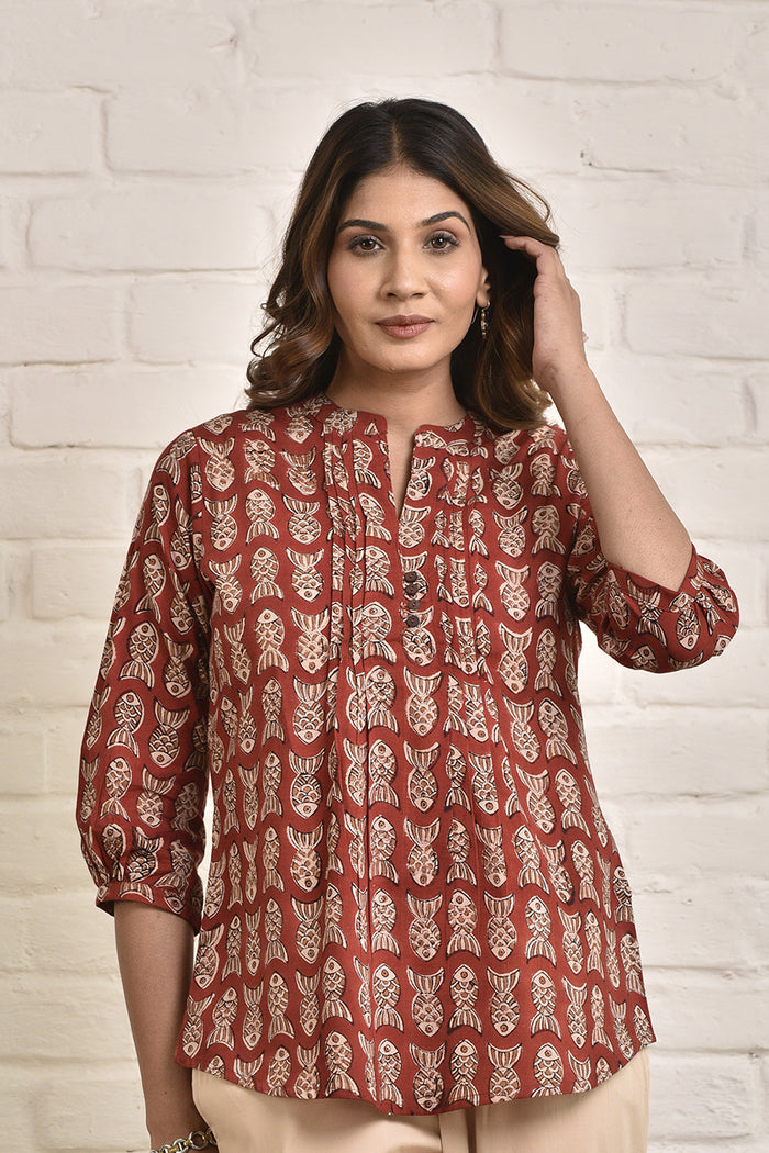 Buy Handloom Tops Online at Best Prices In India | Indirookh